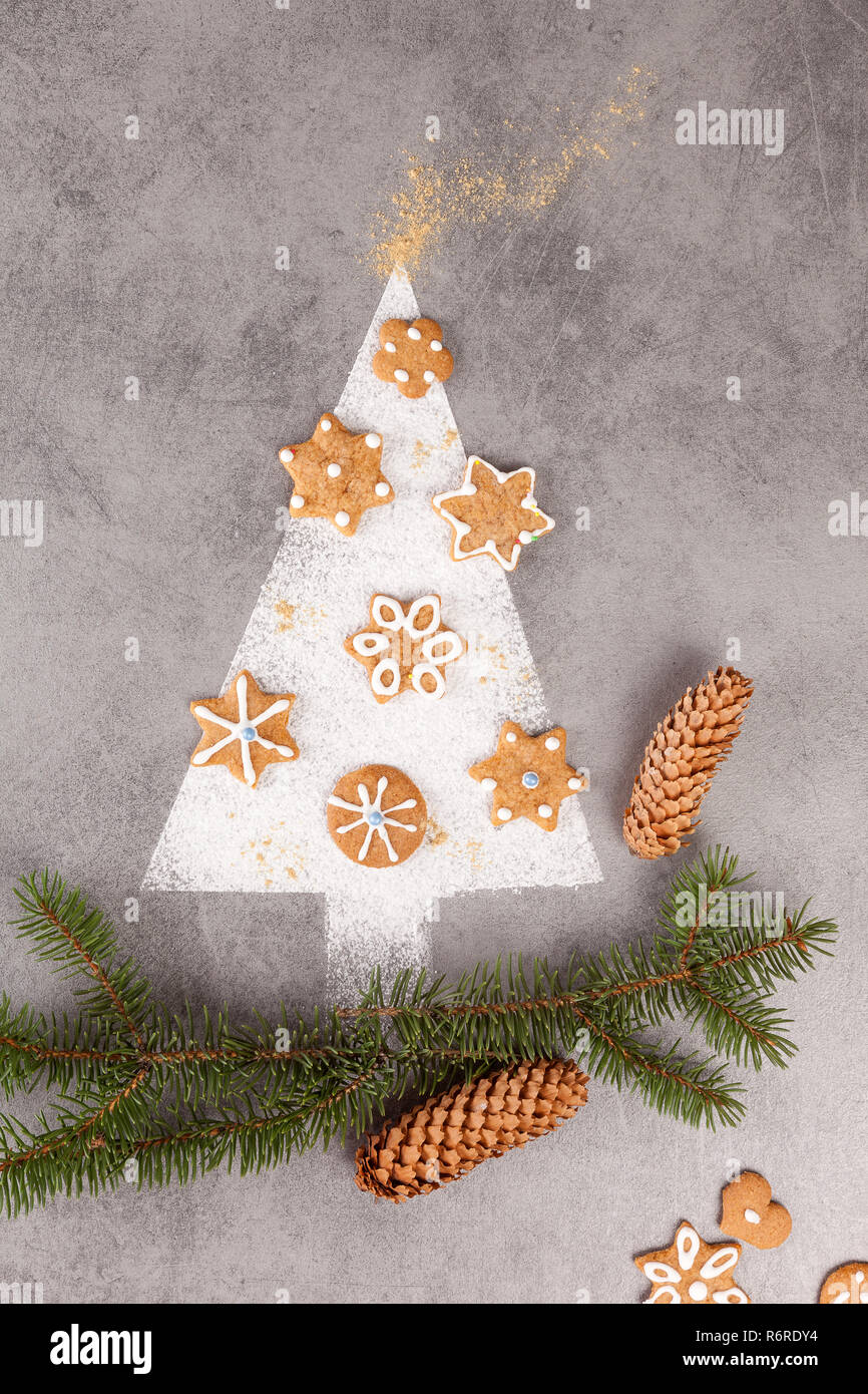 Sugar christmas tree Stock Photo - Alamy