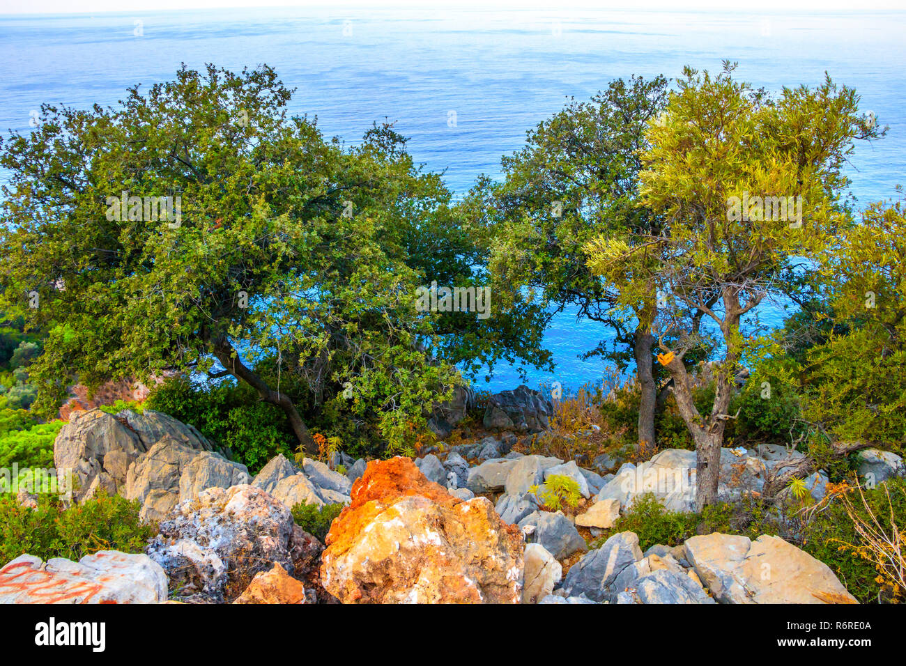 Antalya Sea Landscape View Stock Photo - Alamy