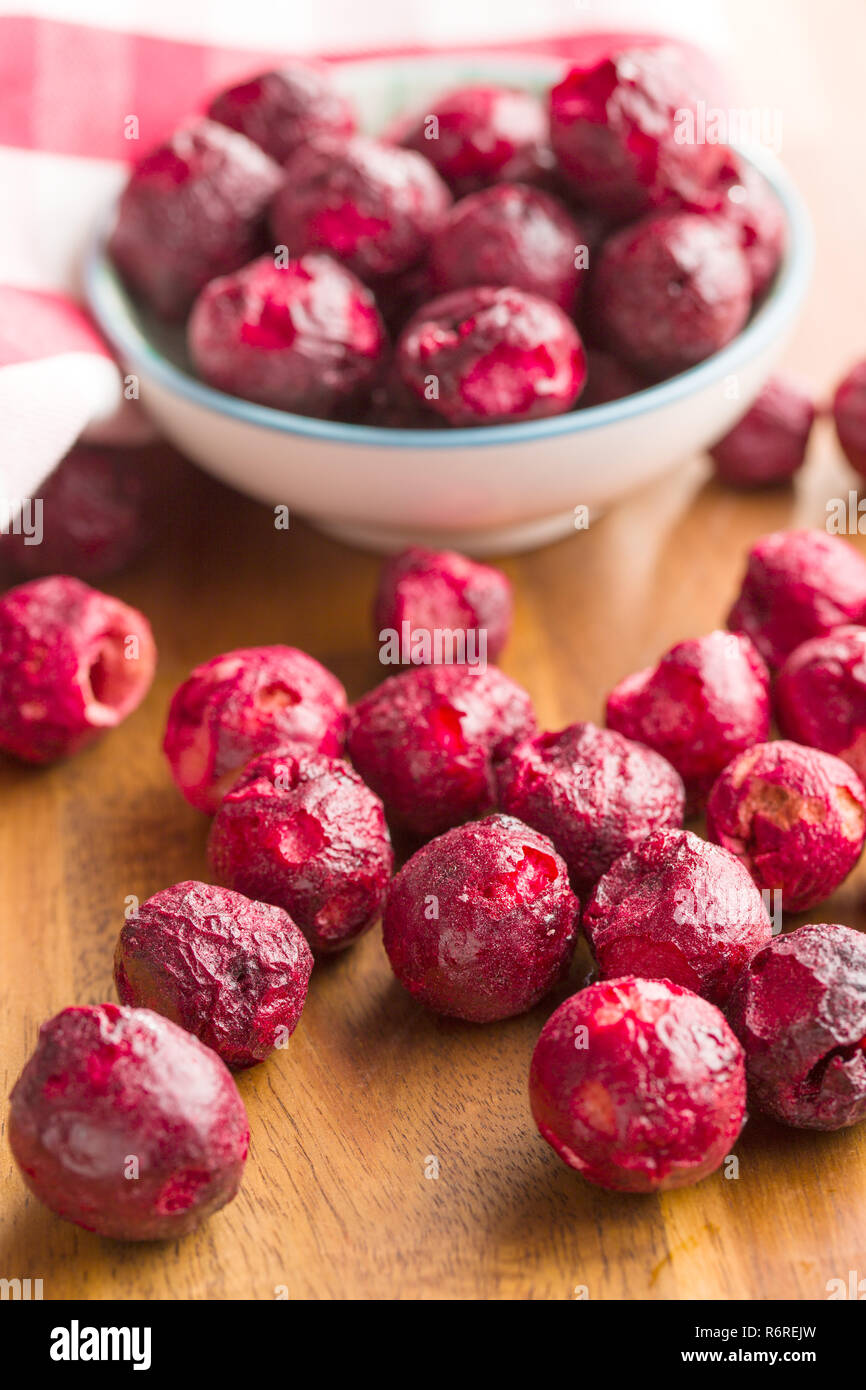 Freeze dried cherries Stock Photo - Alamy