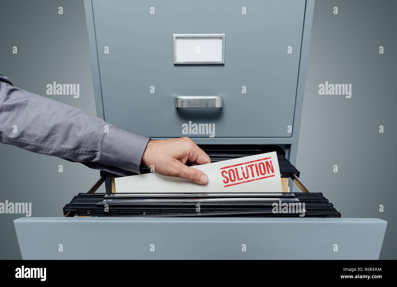 Filing solution hi-res stock photography and images - Alamy