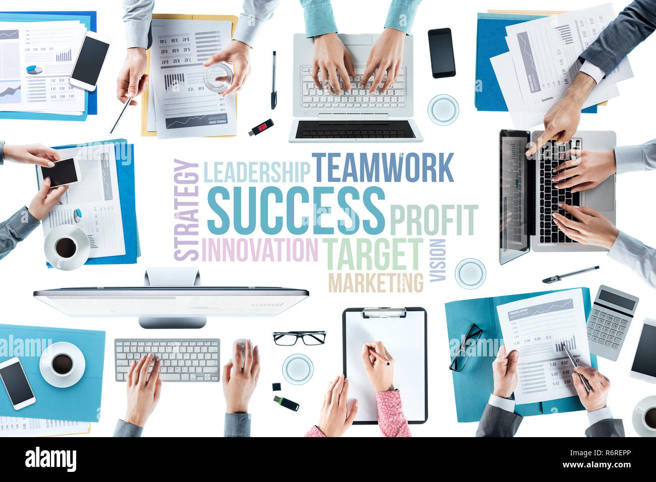 People man businessmen success corporate communication work concept ...