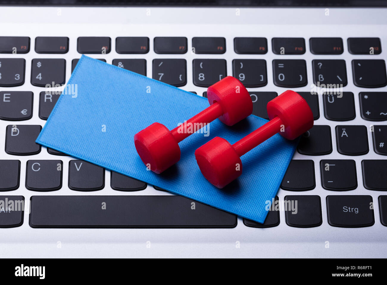 Dumbbells weight gym pictogram hi-res stock photography and images - Alamy