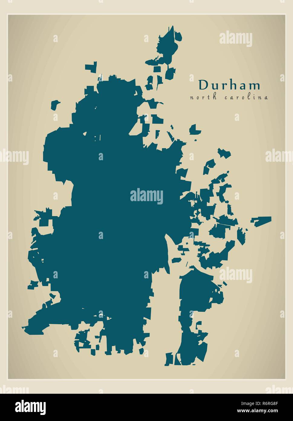 Durham city map Stock Vector Images - Alamy