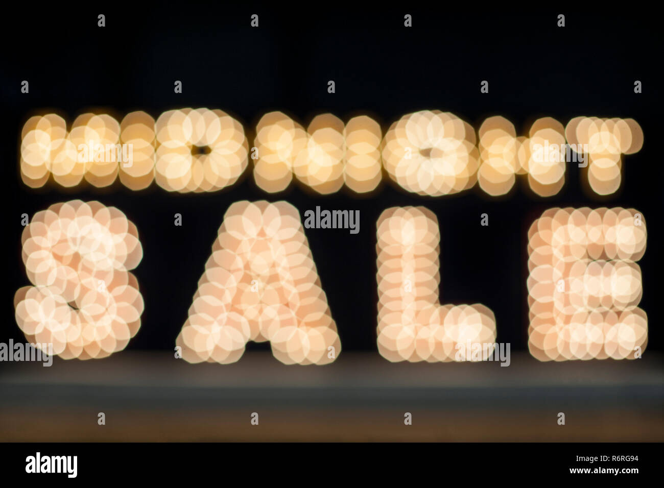 Midnight sale background. Brightly colored vintage advertising sign ...