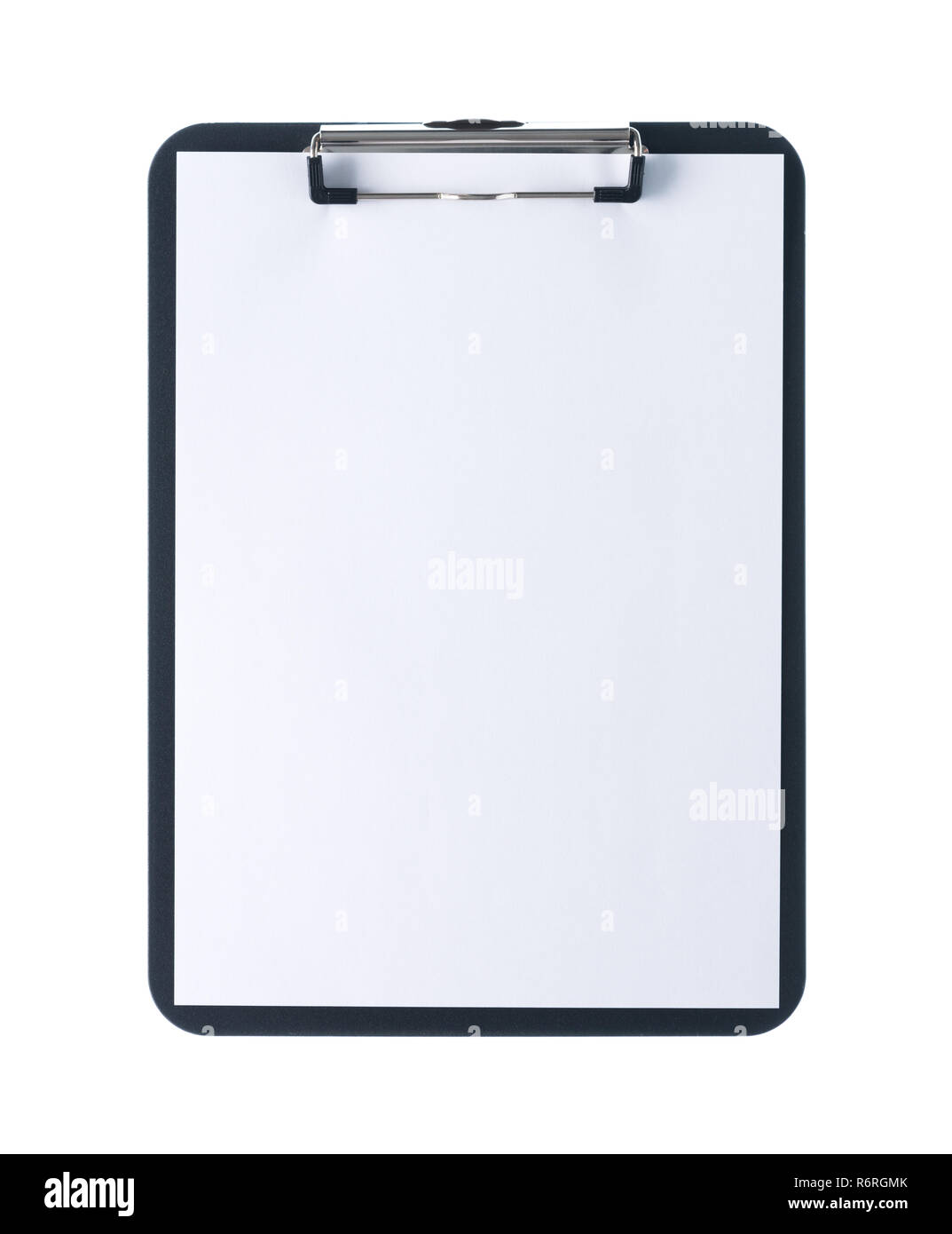 Clipboard with blank sheet Stock Photo - Alamy
