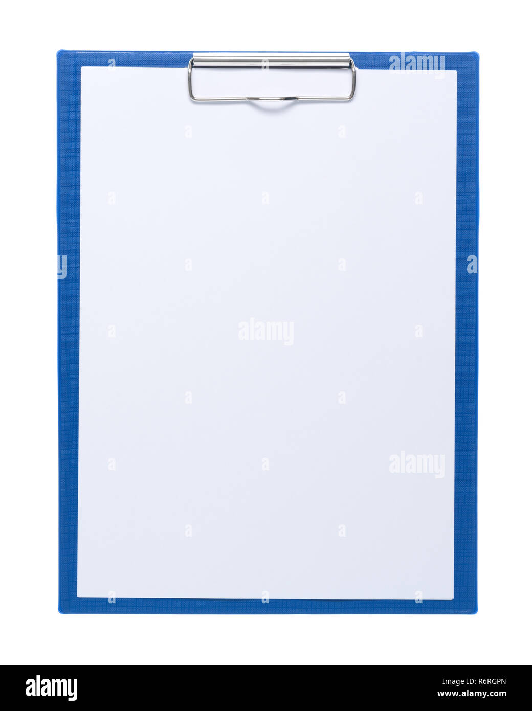 Clipboard with blank sheet Stock Photo - Alamy