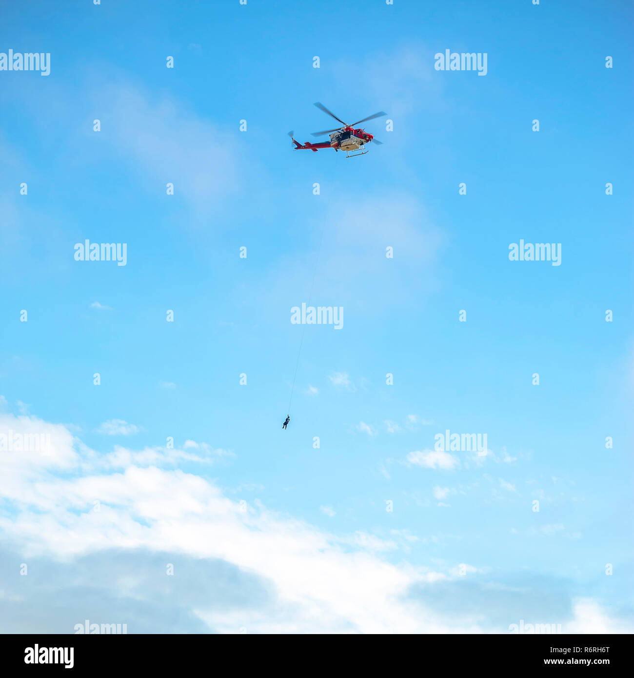 Helicopter person hi-res stock photography and images - Alamy