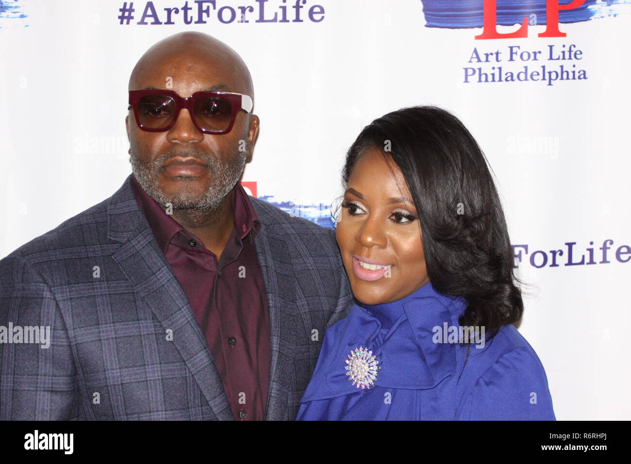 Andria Mayberry attends the Art for life event at the Painted Bride in ...