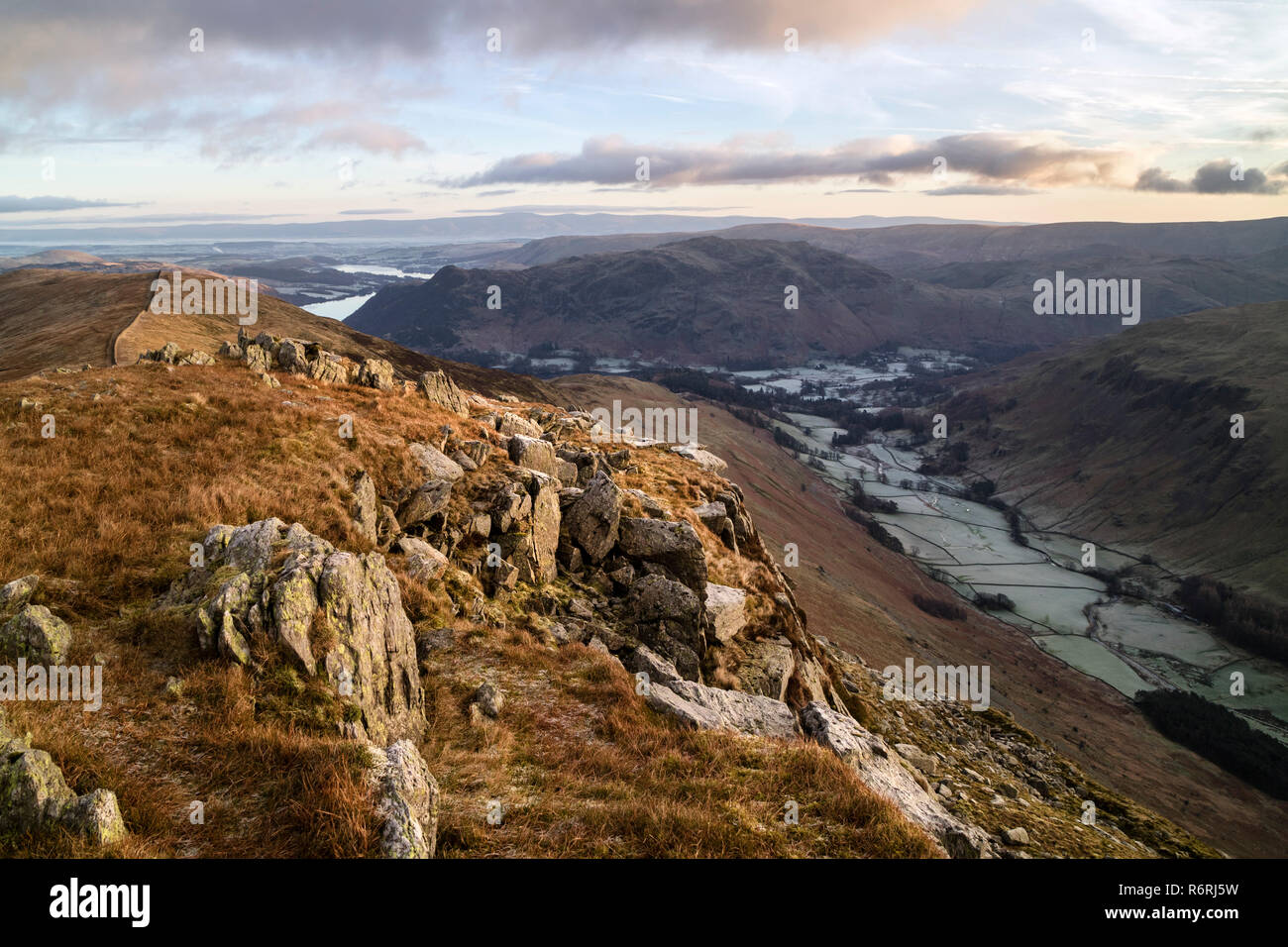 The View East Down the Valley of Grisedale Towards Place Fell from ...