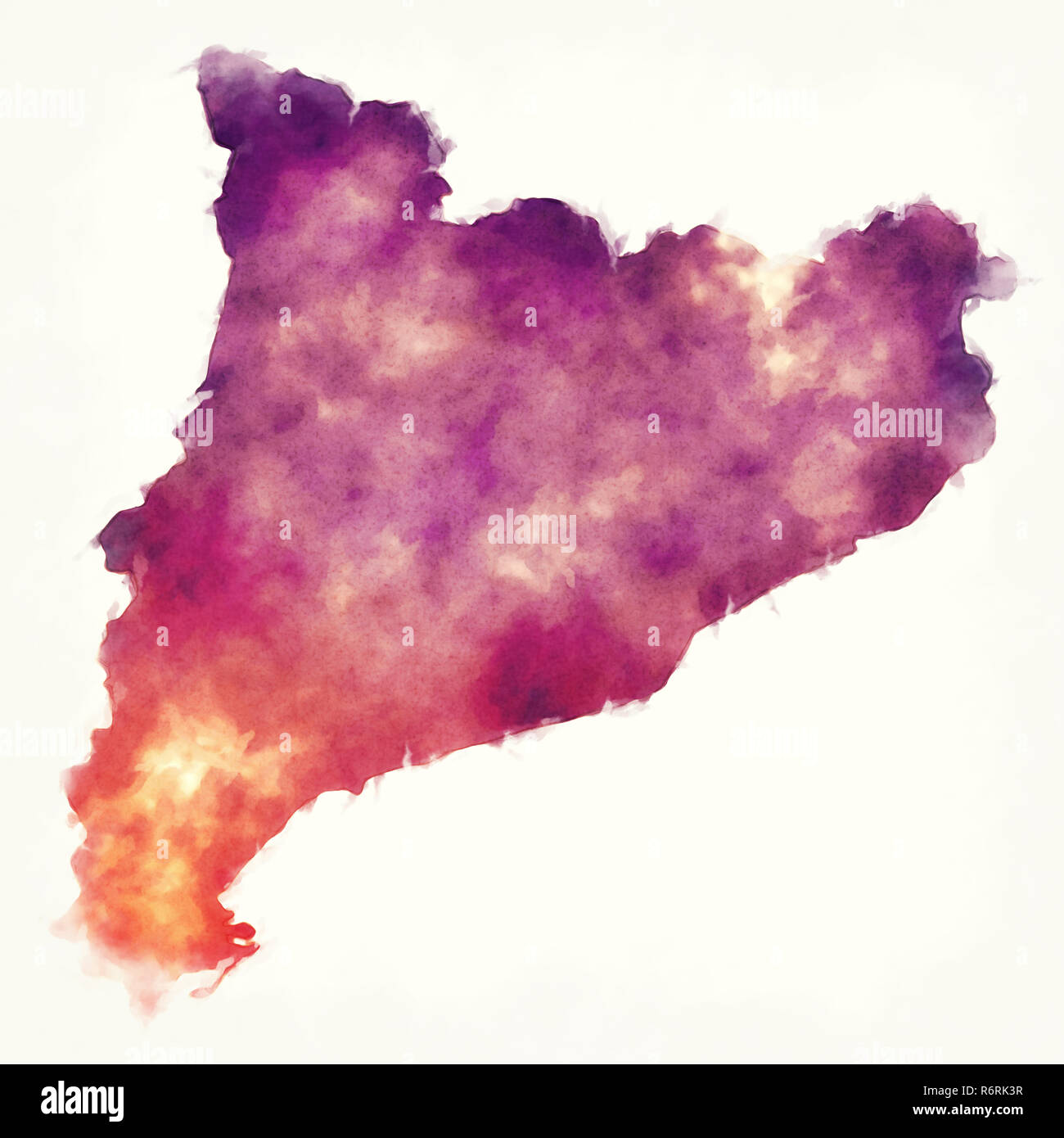 Catalonia map hi-res stock photography and images - Alamy
