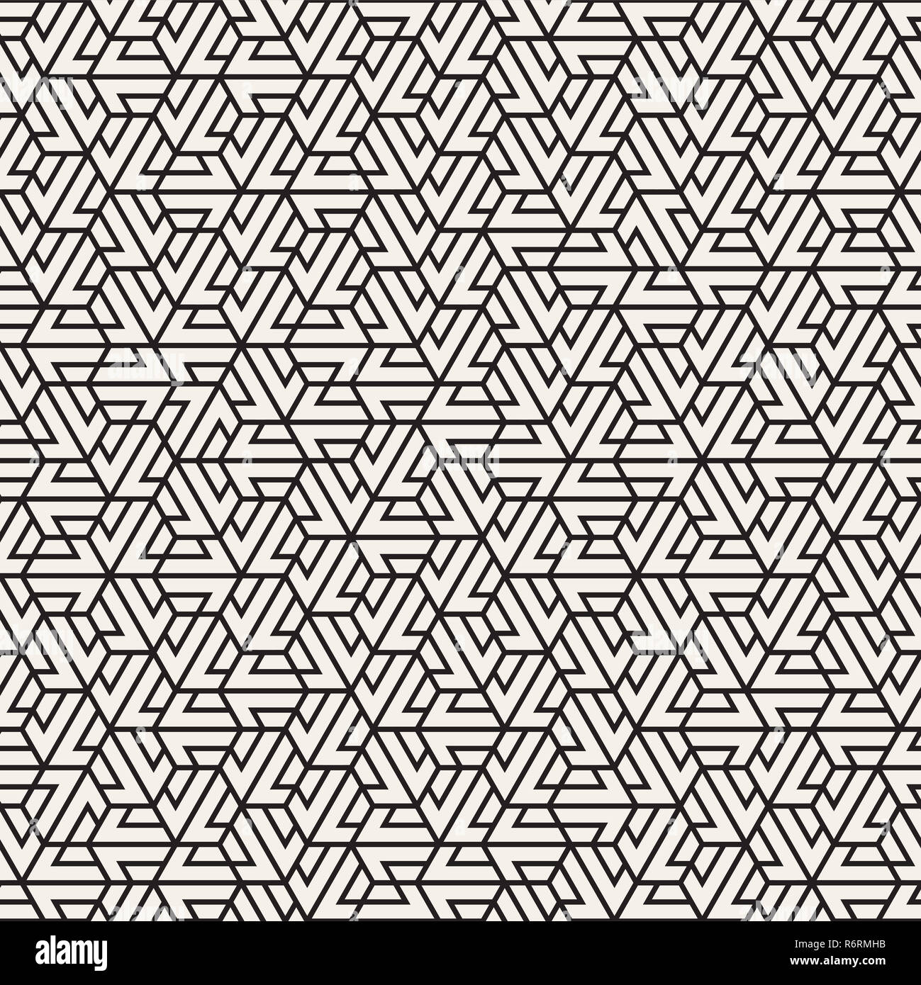 Vector seamless stripes pattern. Modern stylish texture with monochrome ...
