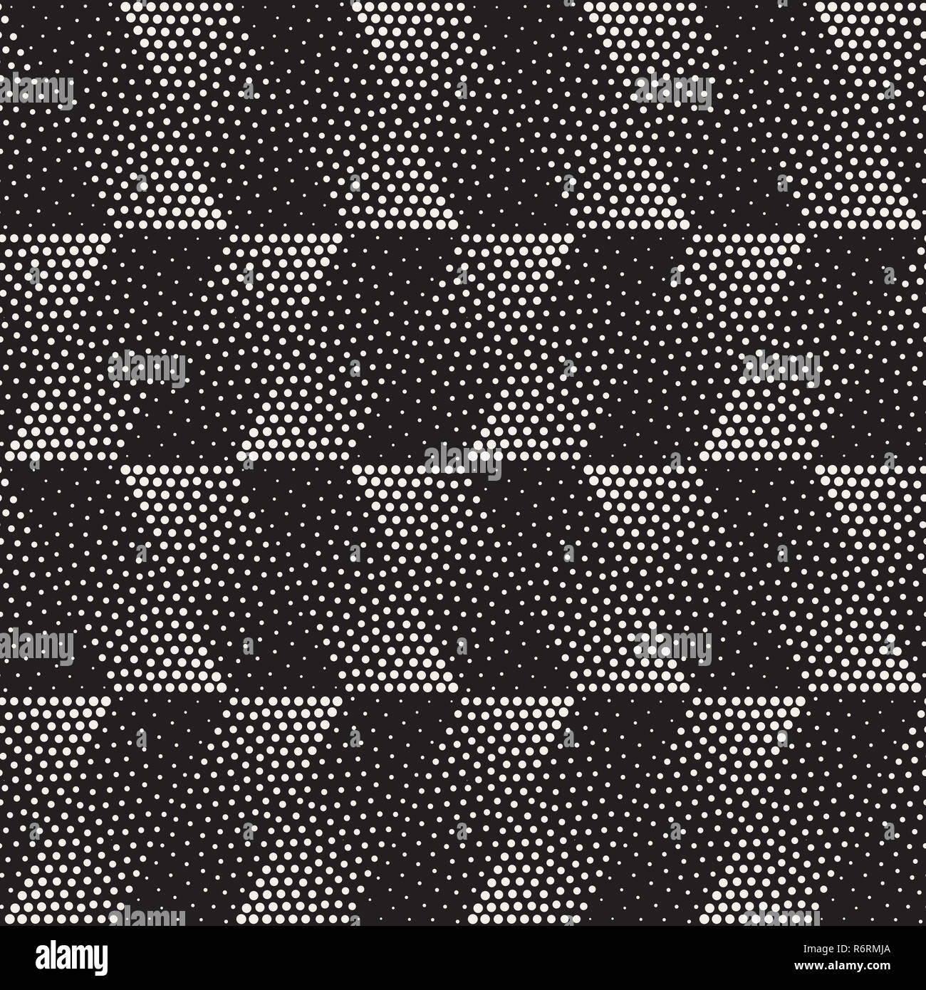 Vector Seamless Black And White Circle Stippling Chevron ZigZag ...