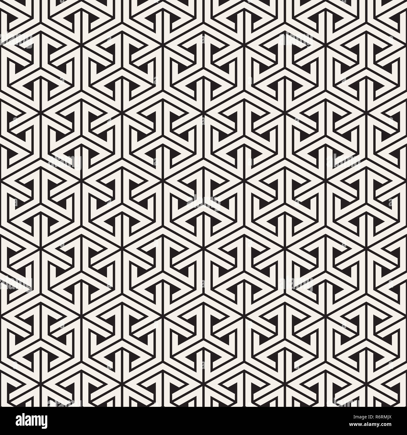 Vector seamless stripes pattern. Modern stylish texture with monochrome ...