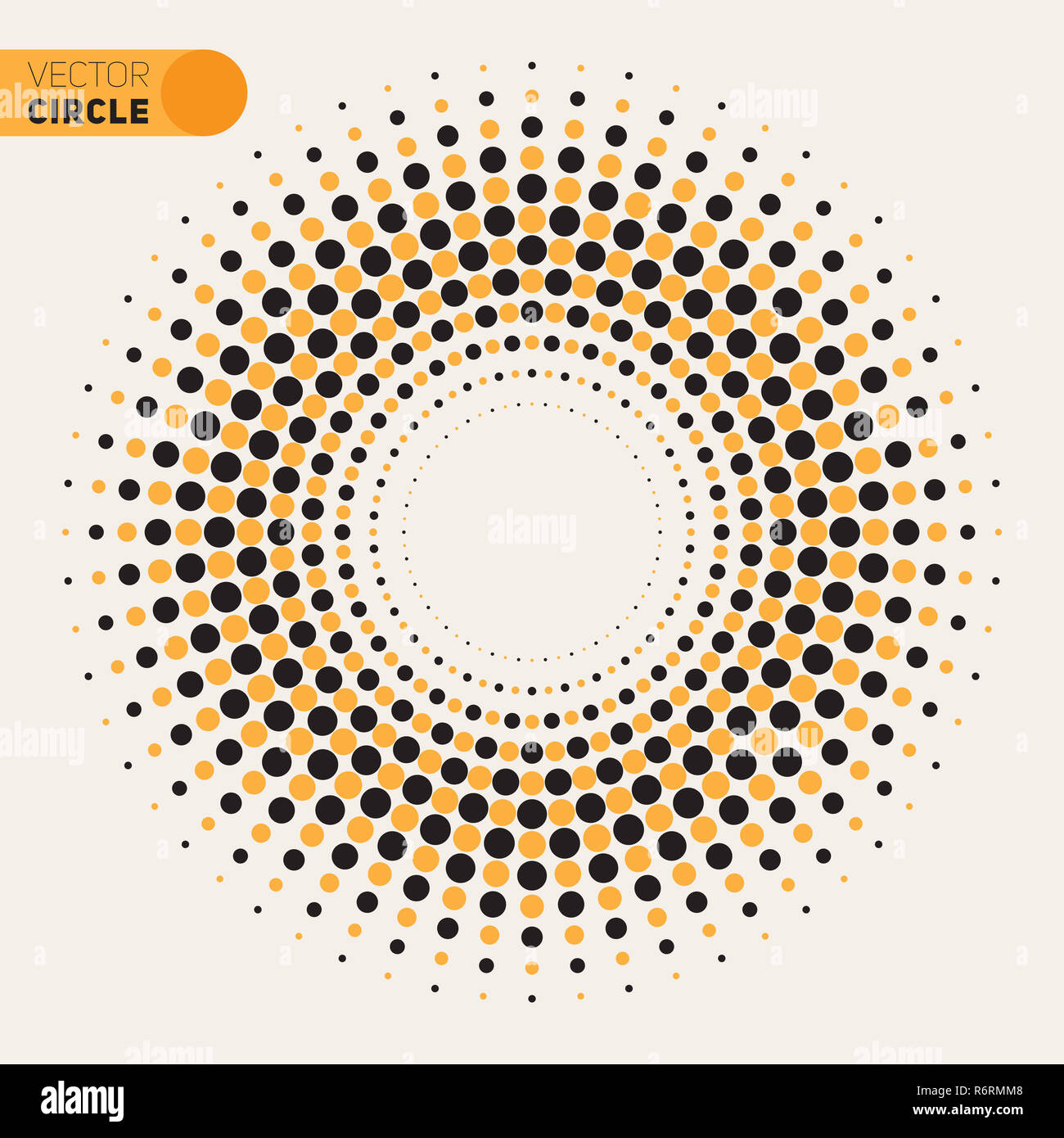 Vector Black And White Phyllotaxis Spiral Circle Design Element Stock ...