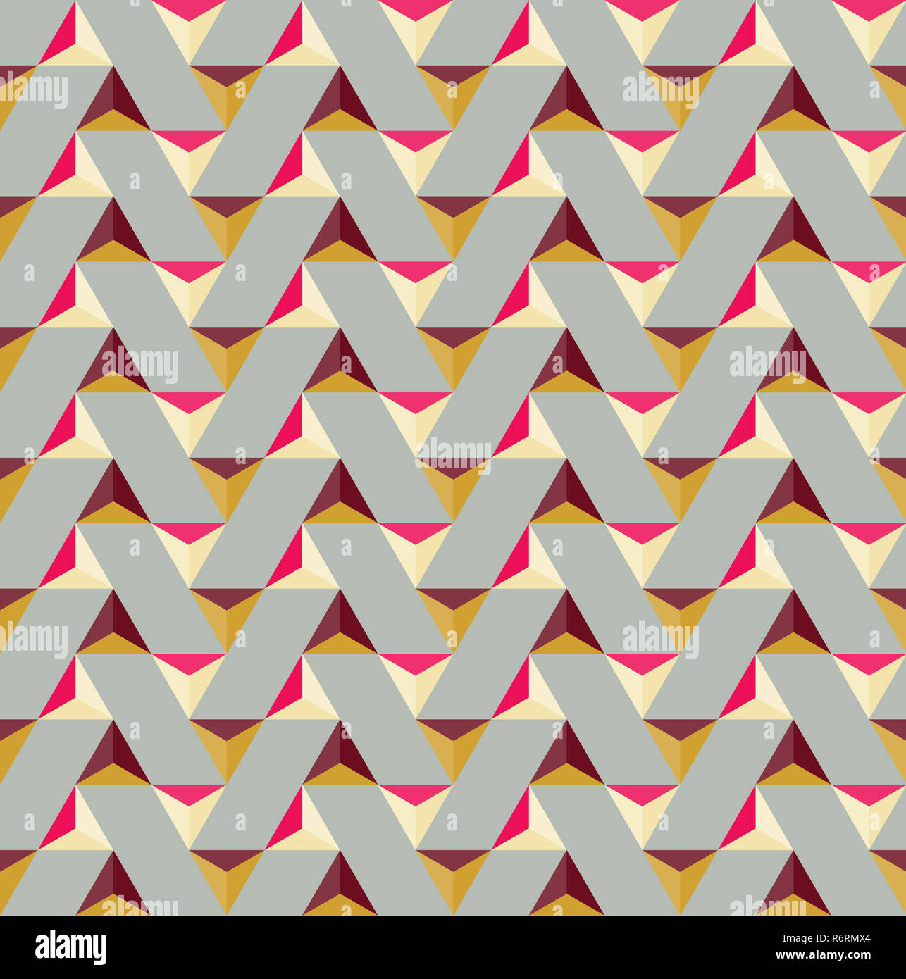 Vector Seamless Colorful Triangle Tiling Geometric Pattern Stock Photo ...