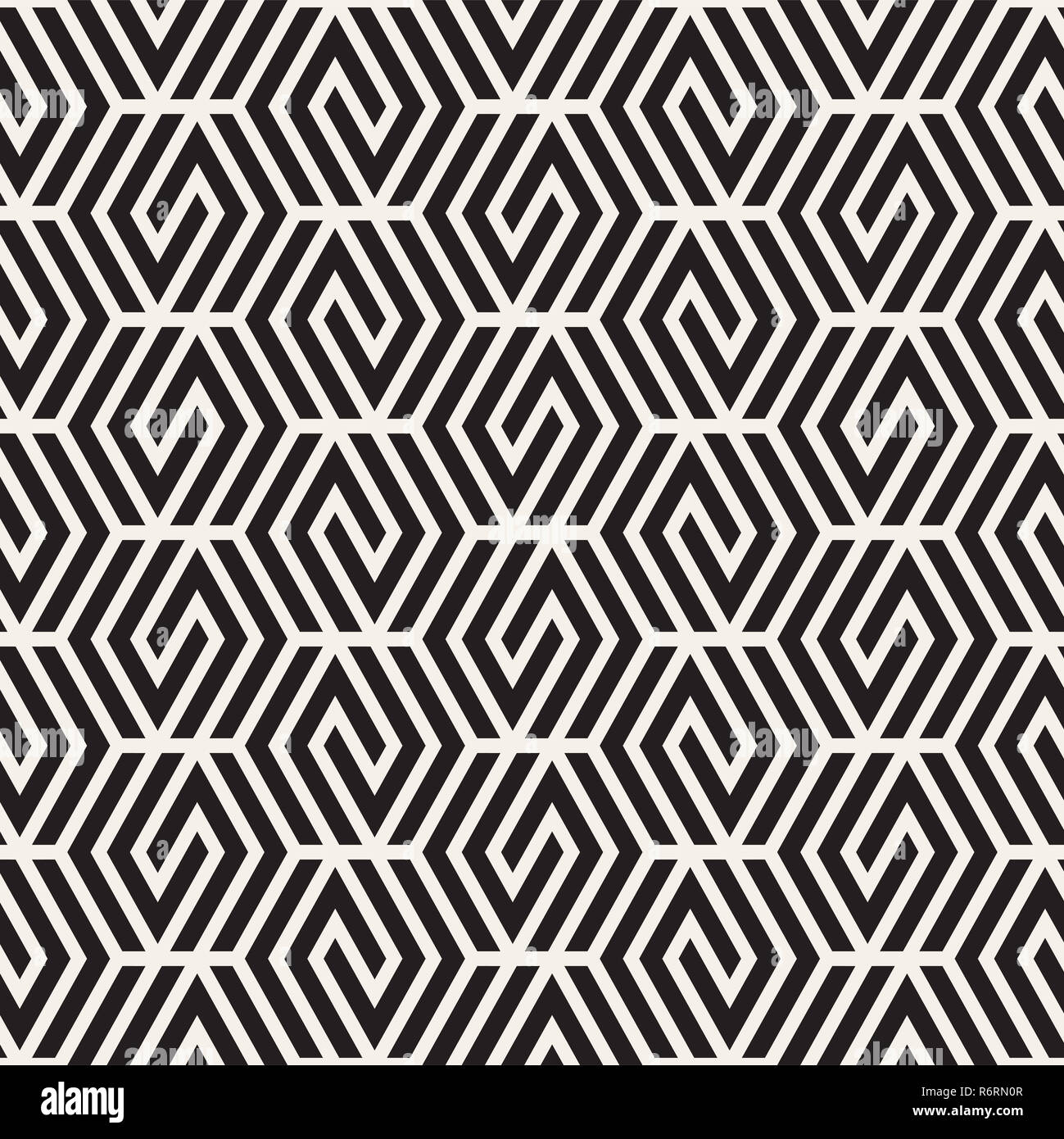 Vector seamless stripes pattern. Modern stylish texture with monochrome ...