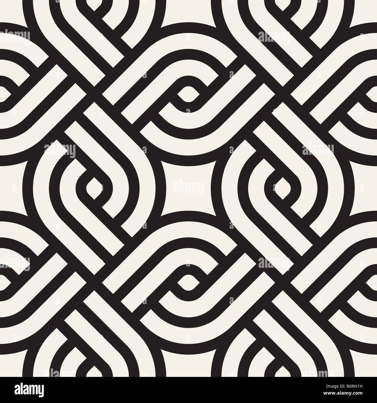 Vector seamless lattice pattern. Modern stylish texture with monochrome ...