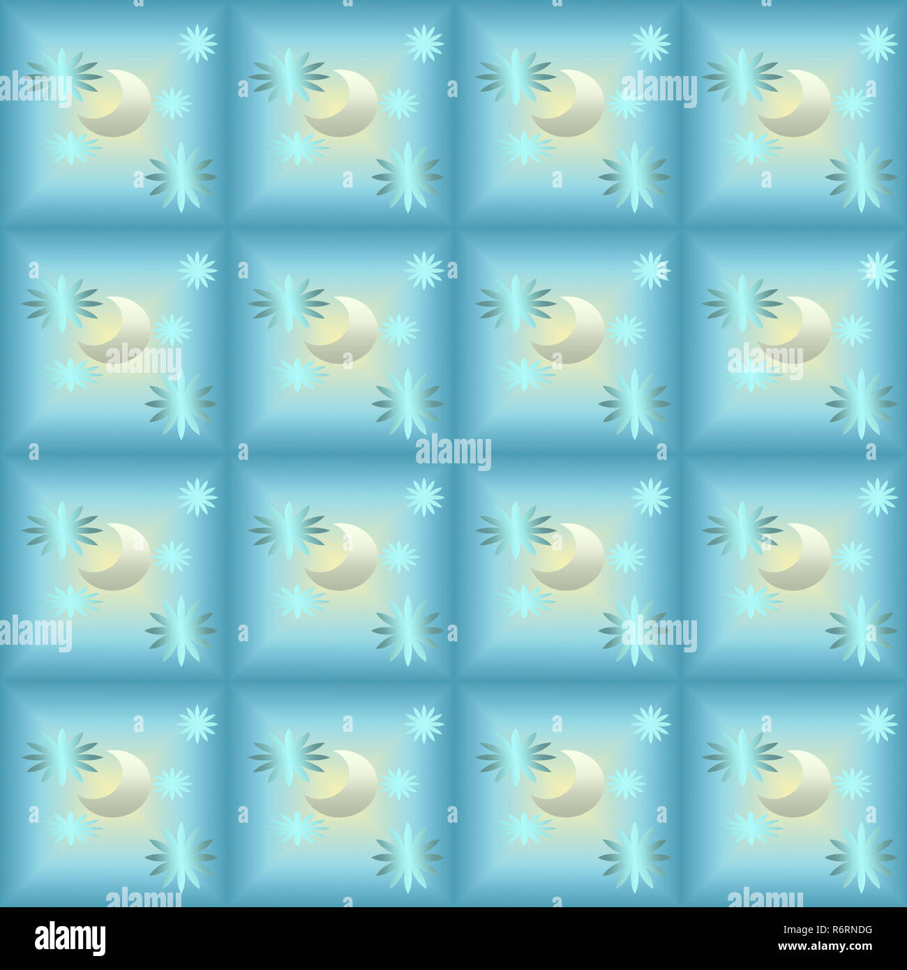 Blue moon blue tile wallpaper hi-res stock photography and images - Alamy