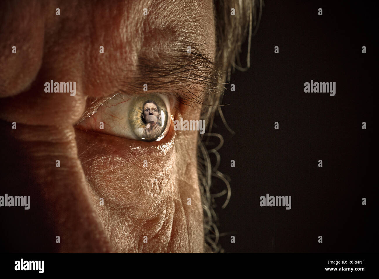 Man Face Close Up Agressive High Resolution Stock Photography and ...