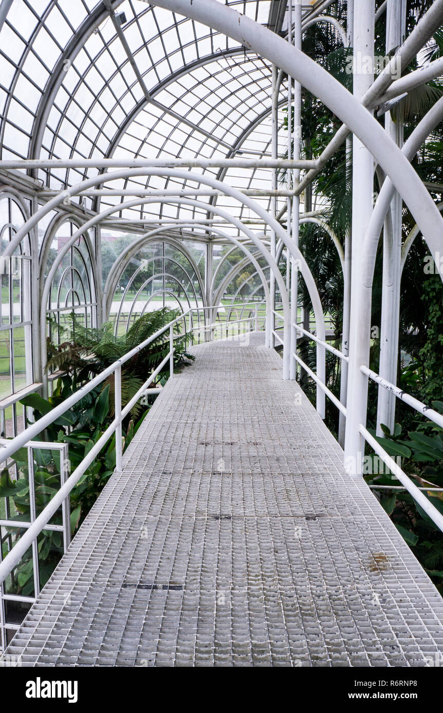 Botanical garden Curitiba indoors structure architecture hall ...