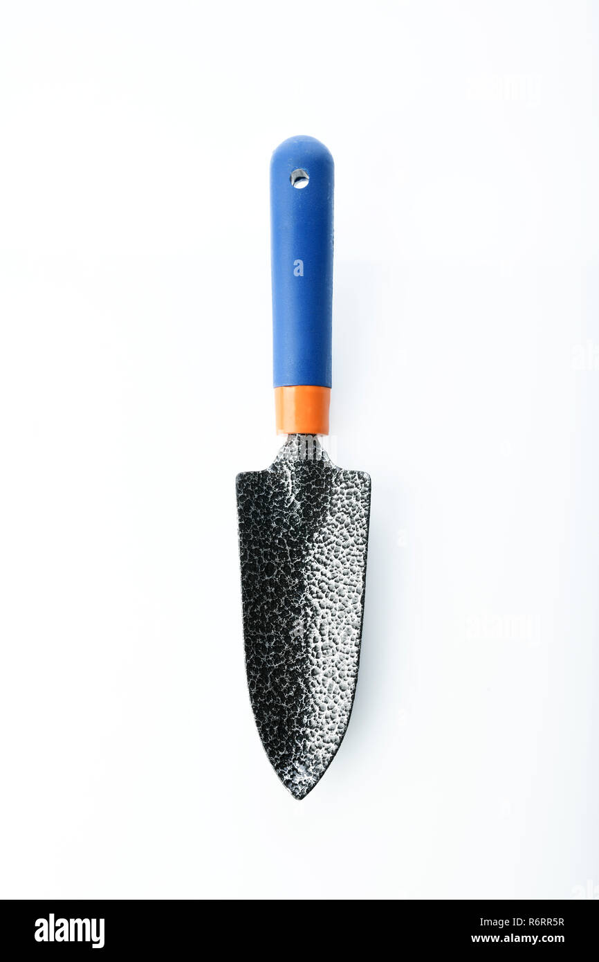 Tools: Top View of a Gardening Trowel Isolated on White Background Shot ...