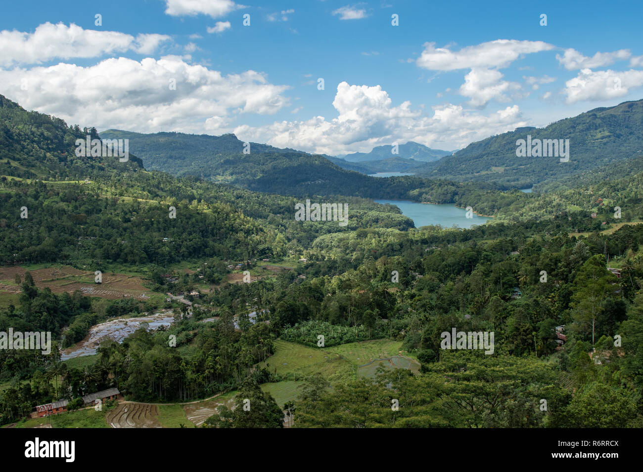 View from Ramboda Falls, near Nuwara Eliya, Sri Lanka Stock Photo - Alamy