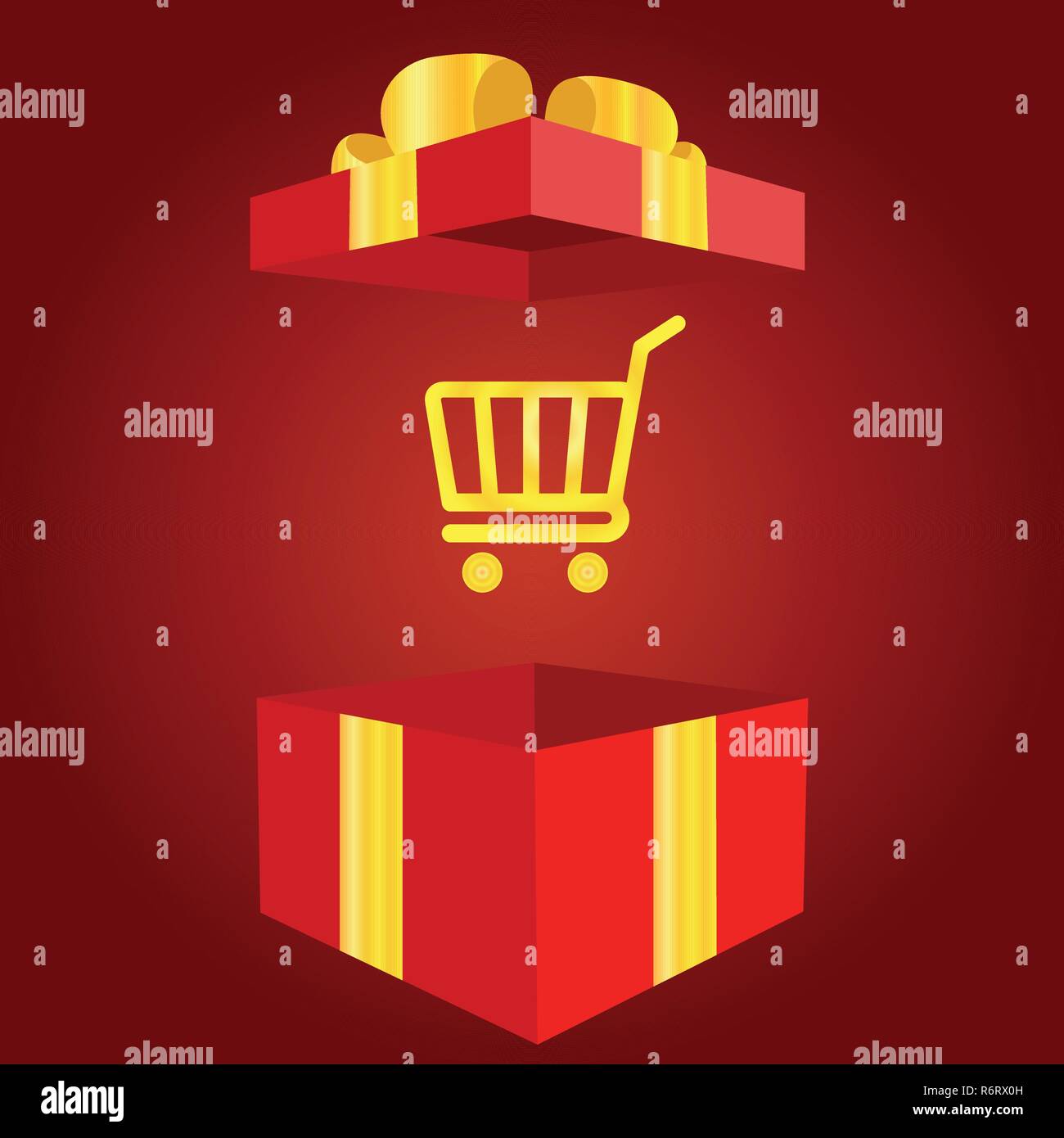 Shopping bag with Gift box icon. Present or Sale sign. Birthday ...