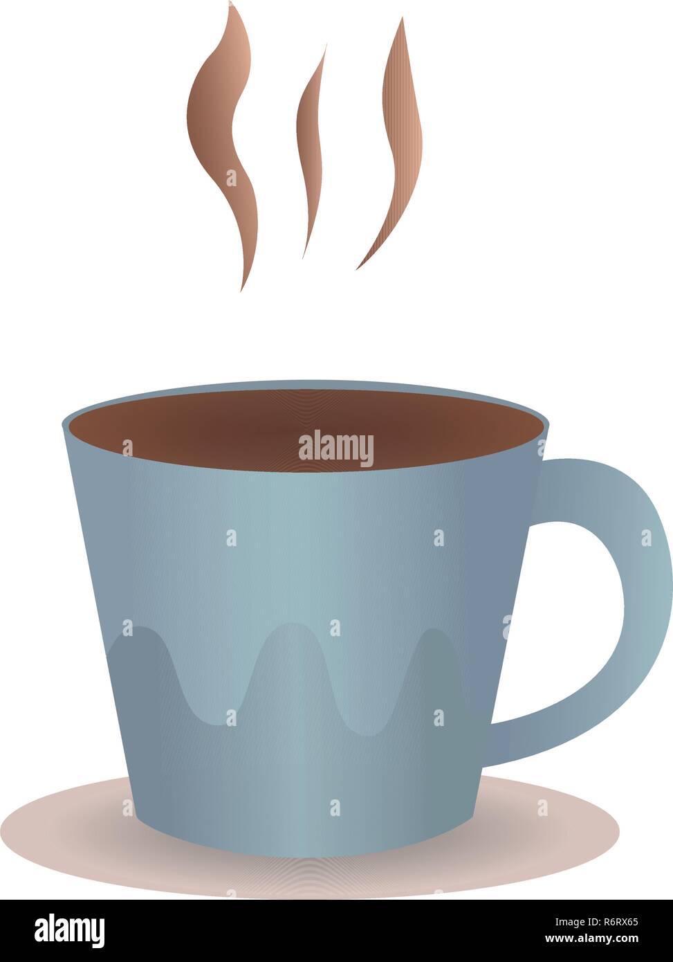 Perfect cup of coffee with steam. Vector illustration Stock Vector ...