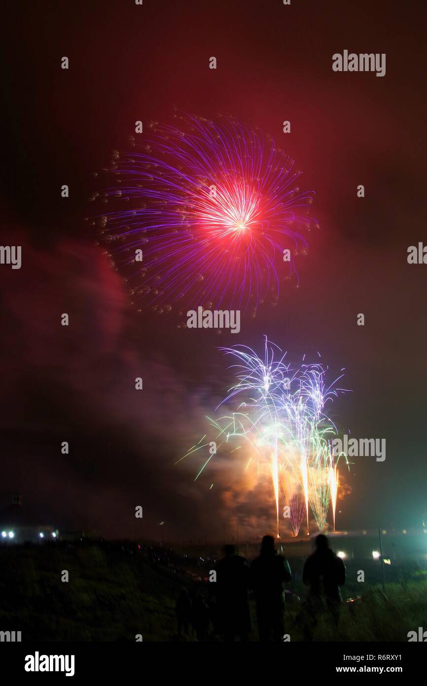 Aberdeen Fireworks Display on Bonfire Night on Beach Boulevard. 5th ...