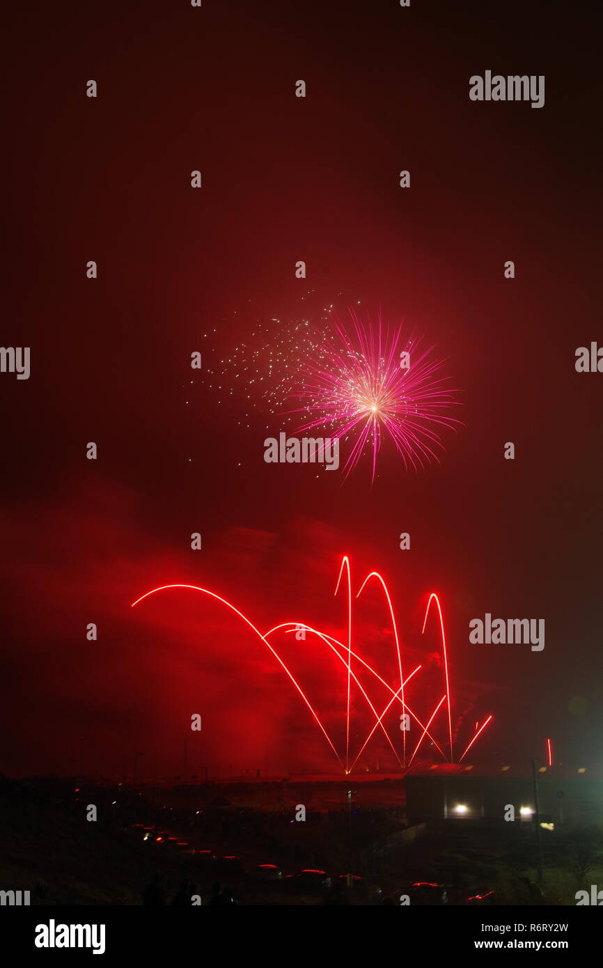 Beach boulevard fireworks hi-res stock photography and images - Alamy