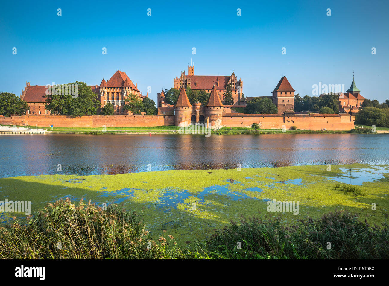 malbork castle at nogat river in poland,europe Stock Photo - Alamy
