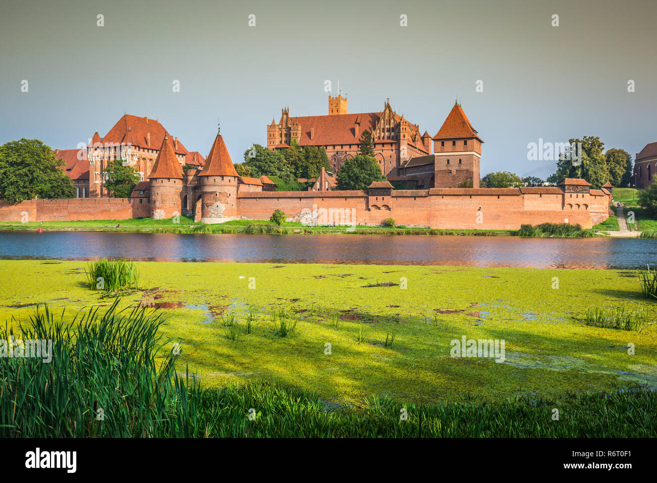 malbork castle at nogat river in poland,europe Stock Photo - Alamy