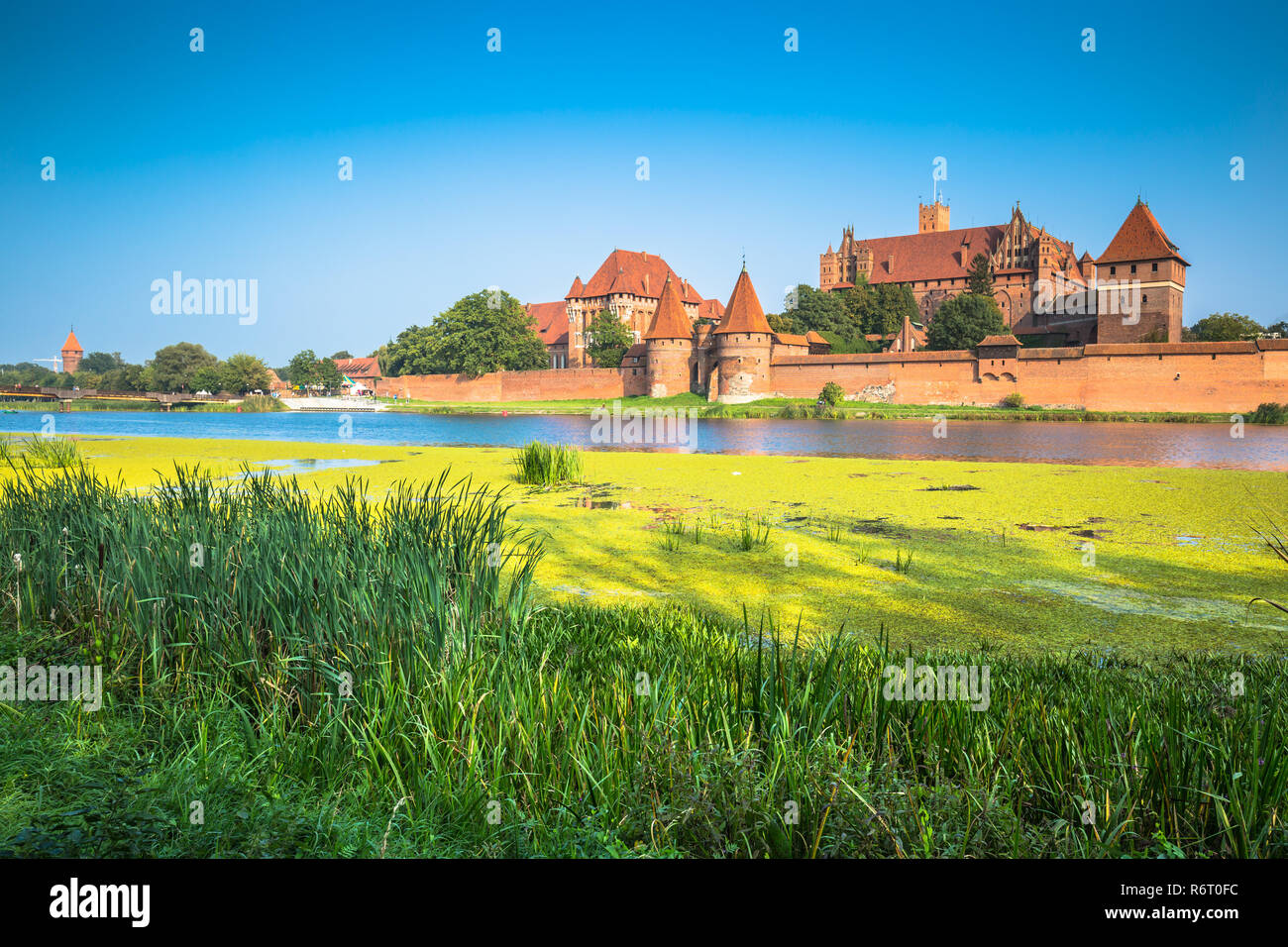 malbork castle at nogat river in poland,europe Stock Photo - Alamy
