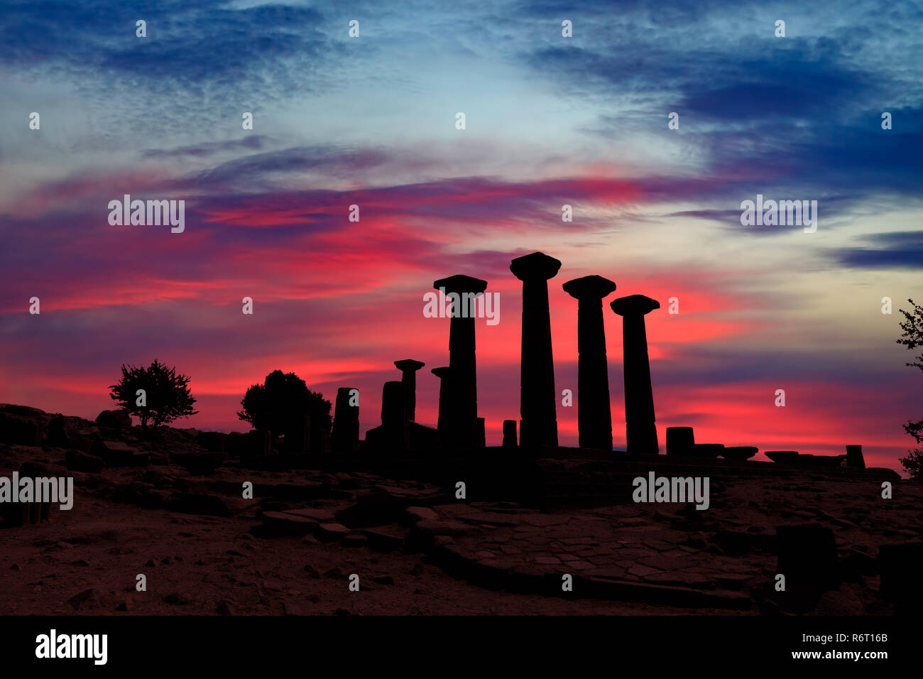 Assos Athena temple Stock Photo - Alamy
