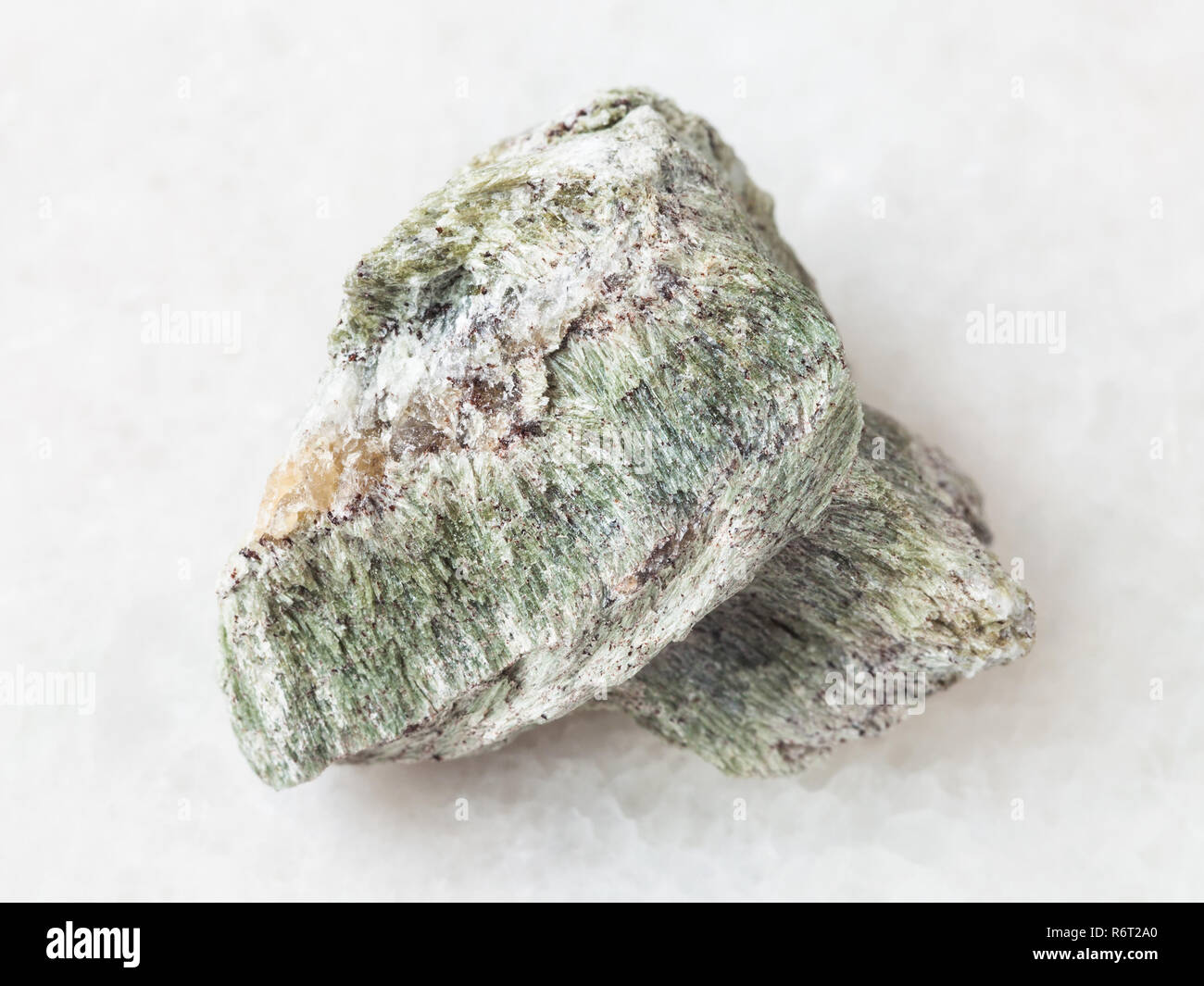 raw richterite stone on white Stock Photo - Alamy