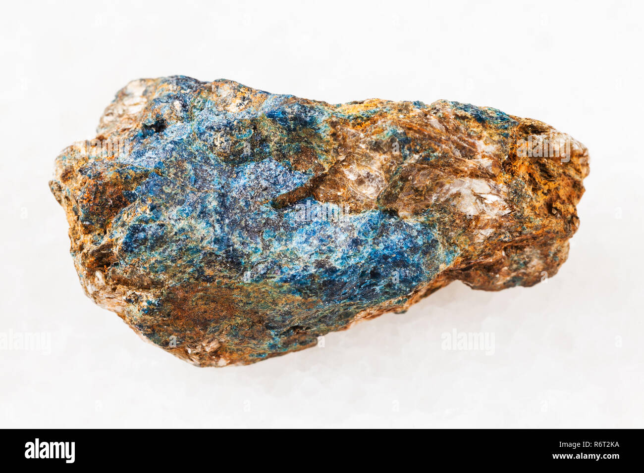 raw Lazulite stone on white Stock Photo - Alamy