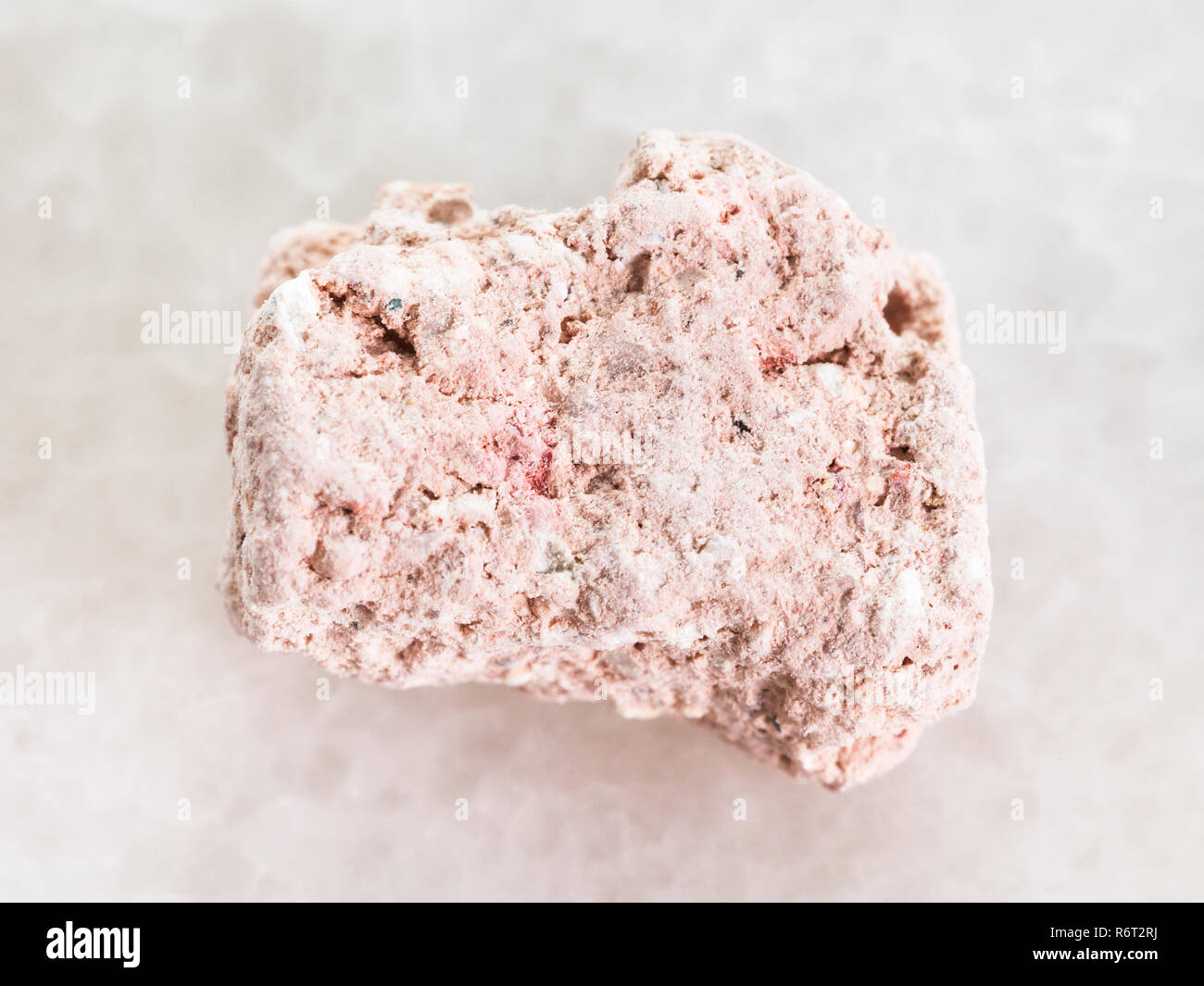 raw Kaolinite stone on white marble Stock Photo - Alamy