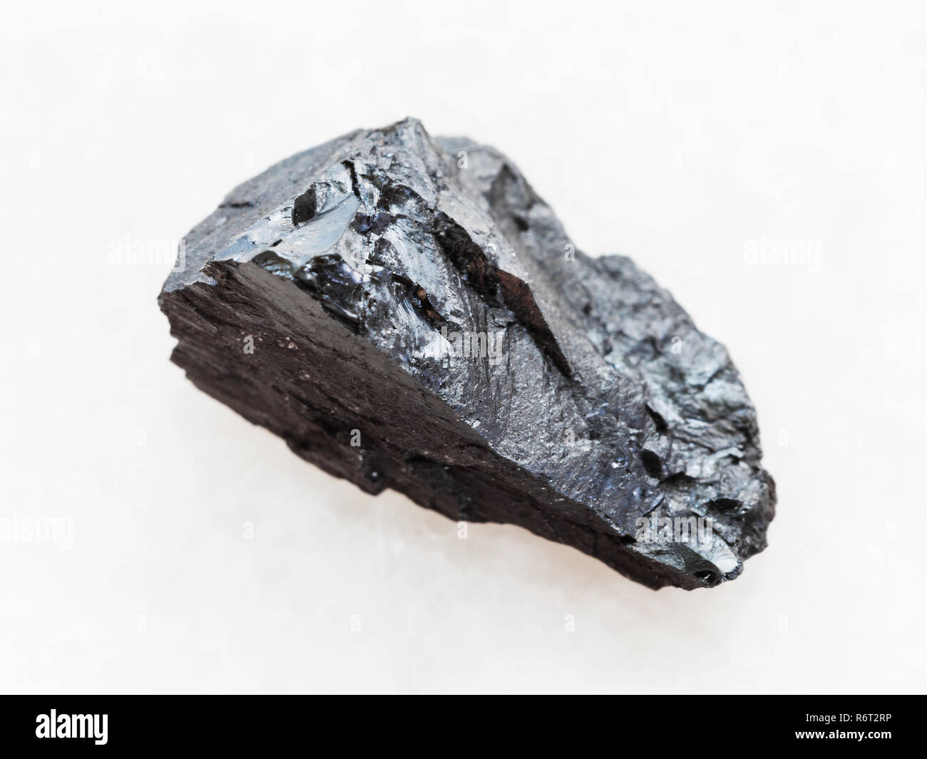 raw Anthracite coal on white marble Stock Photo - Alamy