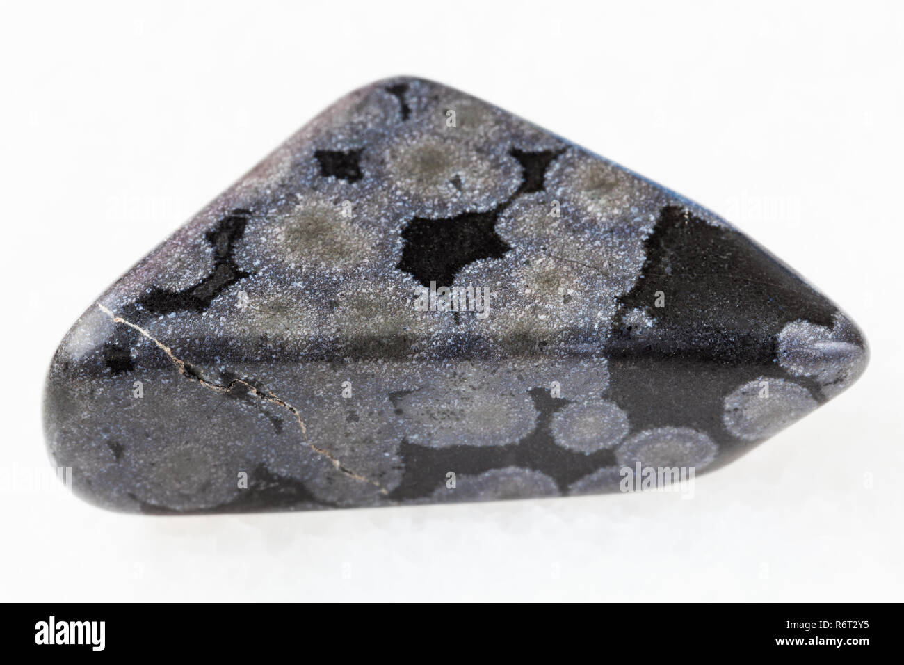 polished Variolite stone on white Stock Photo - Alamy