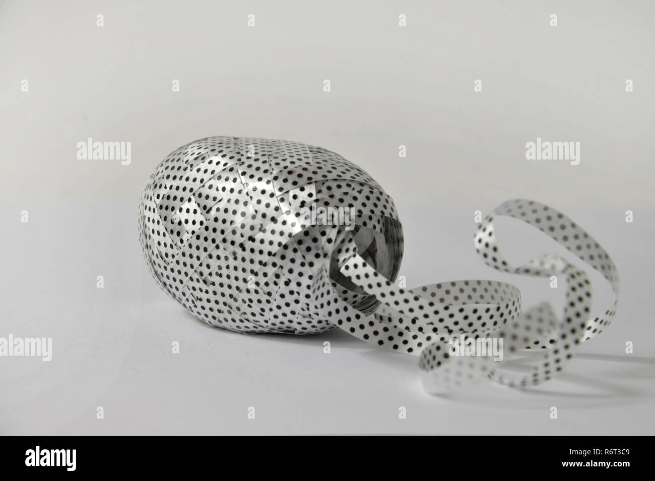 Curling Ribbon - Colorful gift wrapping band on white background Stock ...