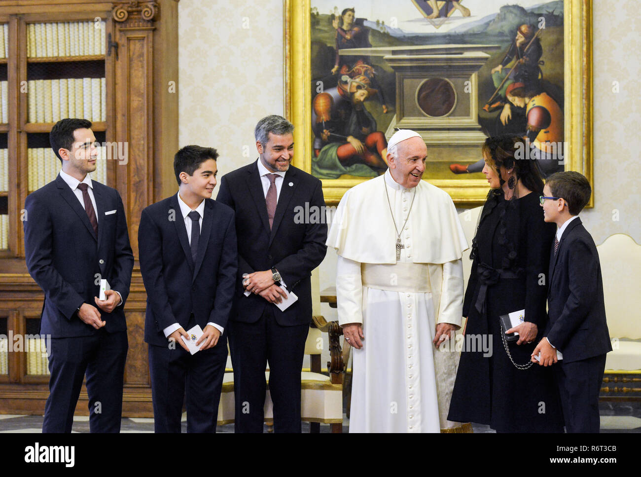 Pope Francis meets with Paraguay's President Mario Abdo Benitez, his ...