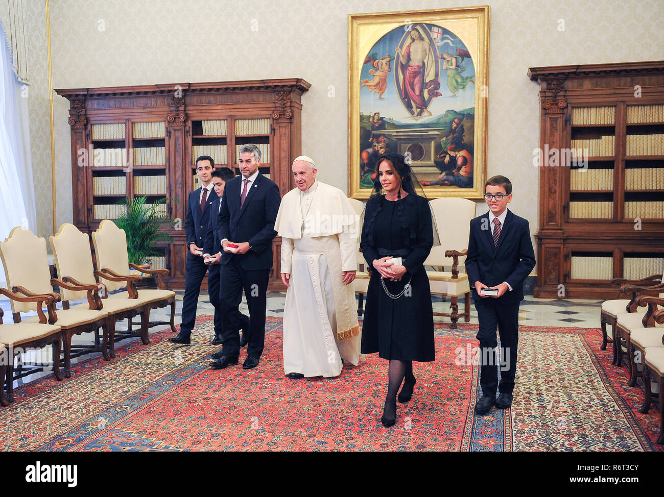 Pope Francis meets with Paraguay's President Mario Abdo Benitez, his ...