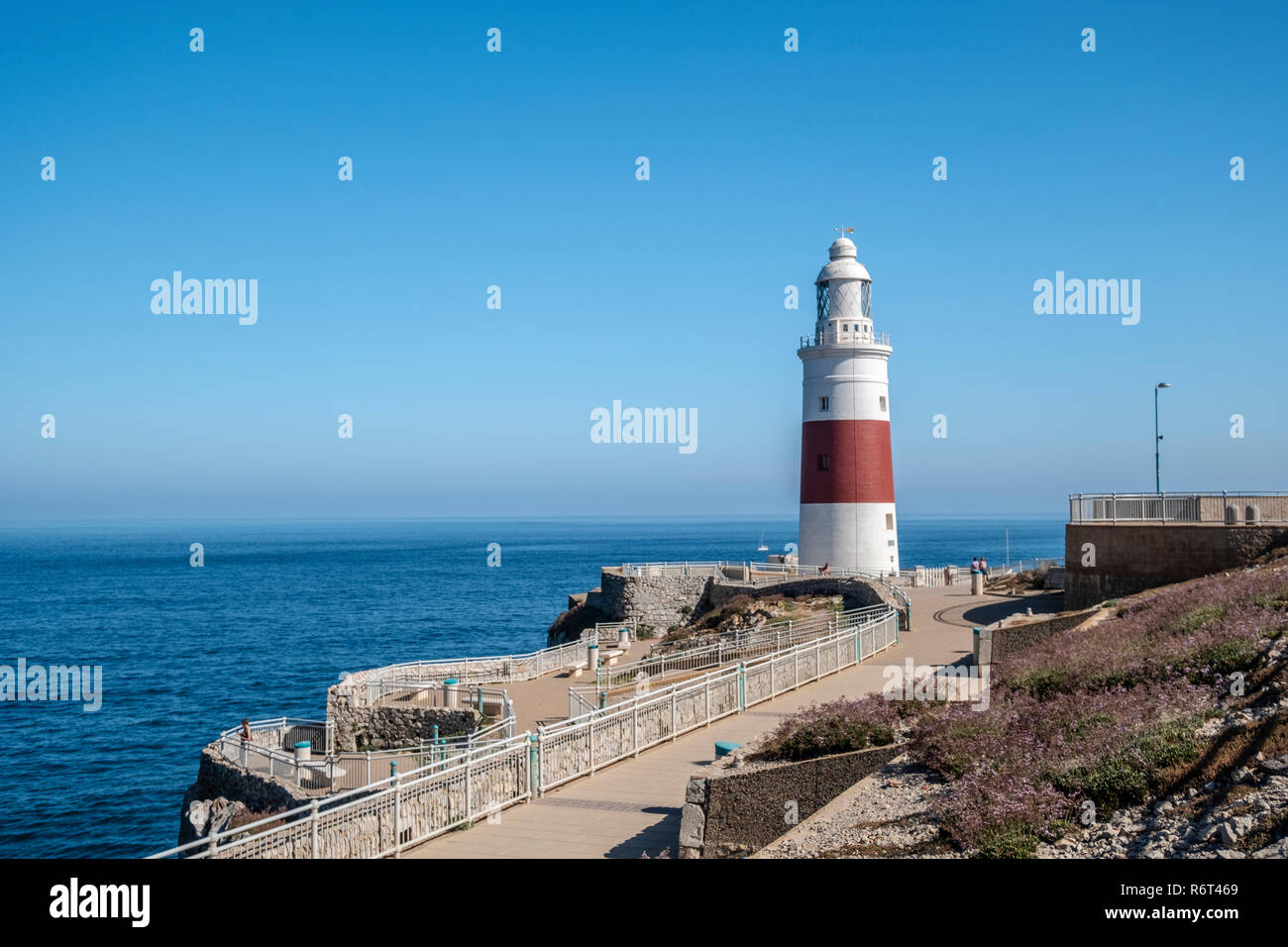 Trinity House Lighthouse. Europa Point. Gibraltar Stock Photo - Alamy