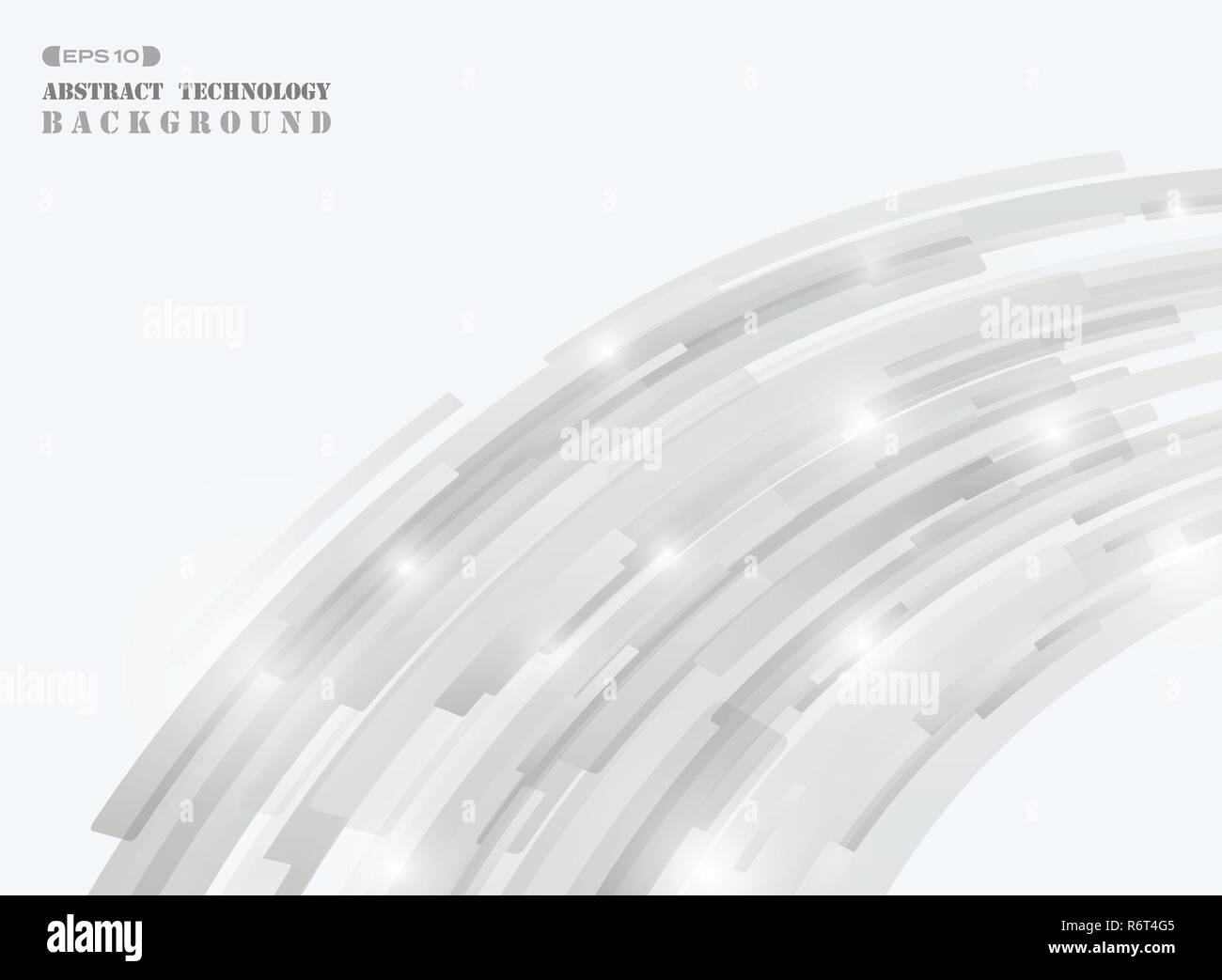 Abstract futuristic technology gray strip line pattern cover background ...