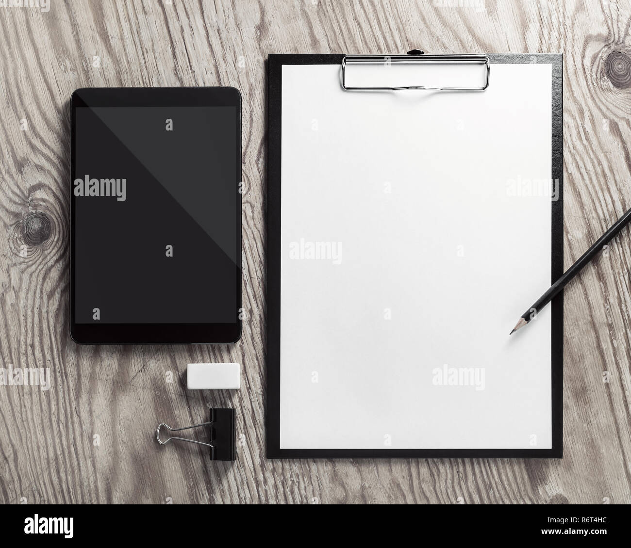 Blank stationery, tablet Stock Photo - Alamy