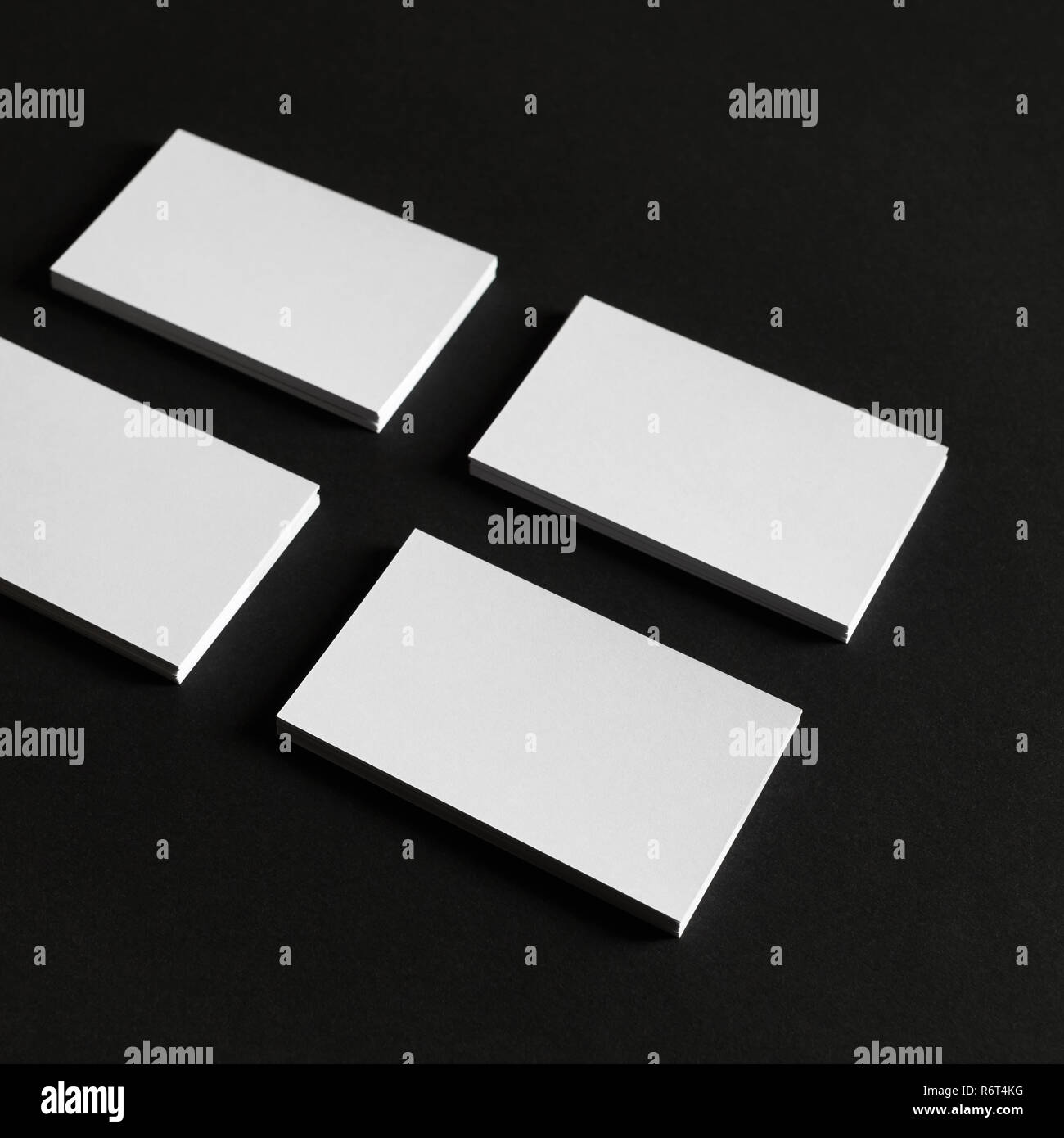 Four business cards Stock Photo - Alamy