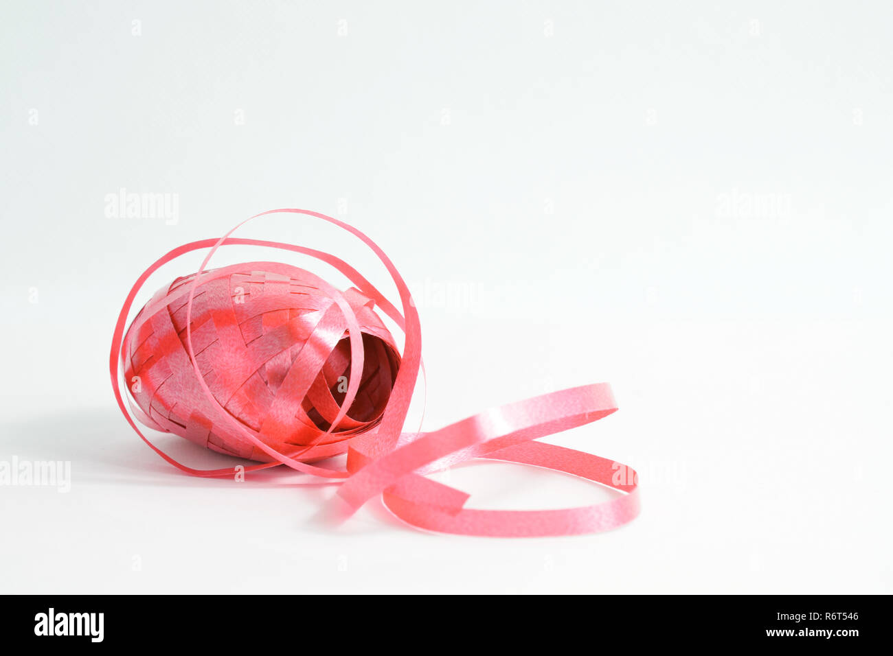 Curling Ribbon - Colorful gift wrapping band on white background Stock ...