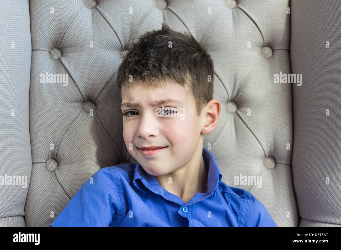 Grumpy teen student hi-res stock photography and images - Alamy