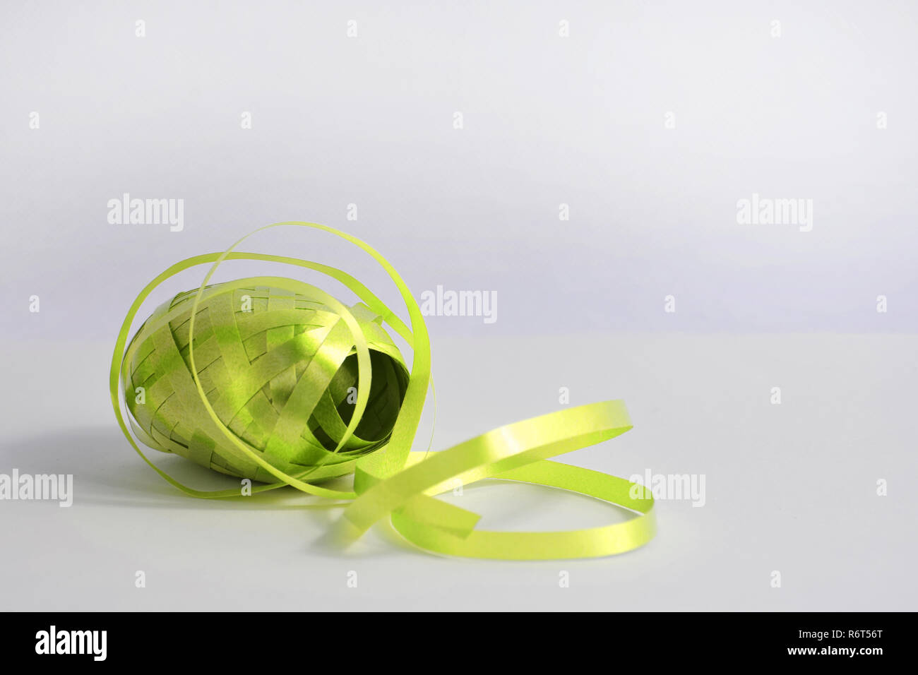 Curling Ribbon - Colorful gift wrapping band on white background Stock ...