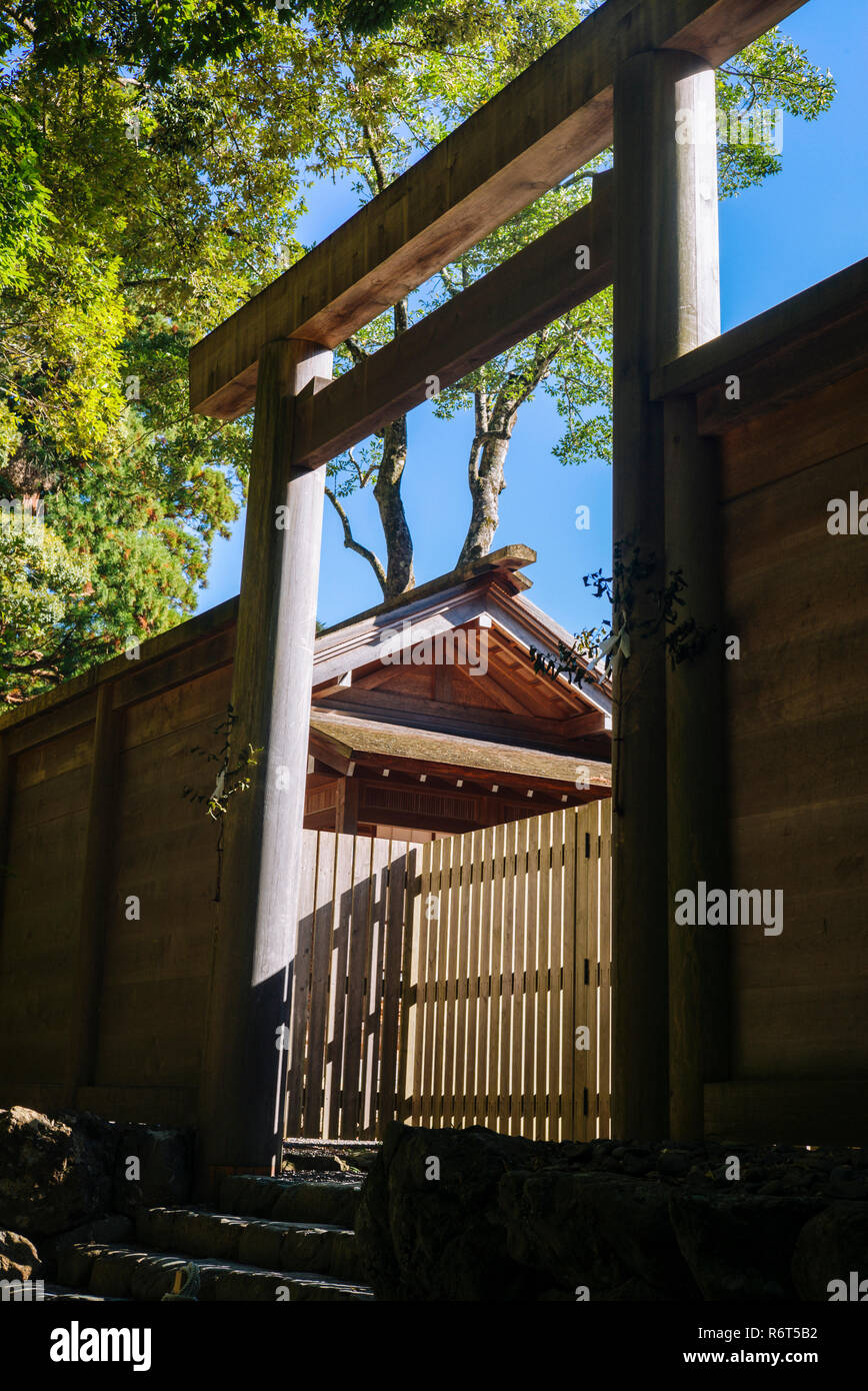 Ise Grand Shrine, Mie Prefecture, Japan: Side Shrine of the Inner ...